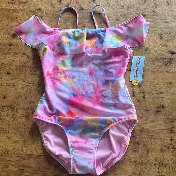 Cat & Jack | Swim | New Girls Flower Daydream Swimsuit | Poshmark